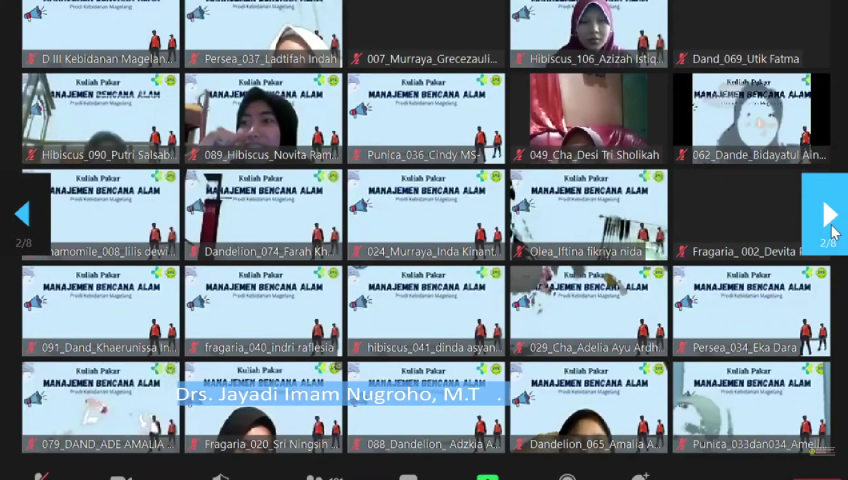 “Manajemen Bencana Alam” KEGIATAN DOSEN TAMU & KULIAH PAKAR bersama Drs. Jayadi Imam Nugroho , M ...